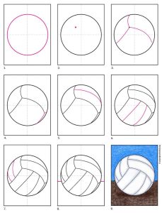 How to Draw a Volleyball: Step-by-Step Guide for Beginners